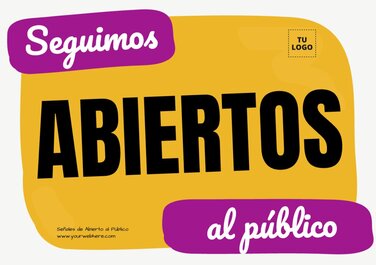 ¡Estamos de vuelta!: carteles para tu negocio