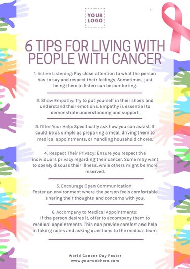 Editable World Cancer Day Poster Templates