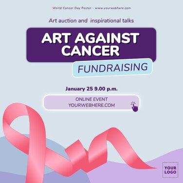 Editable World Cancer Day Poster Templates