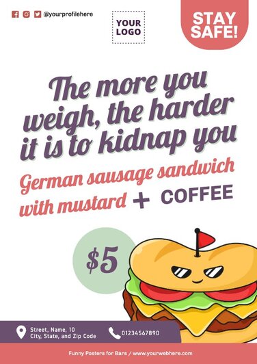 Funny posters and signs for your business