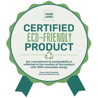 Custom Green Energy Label Templates