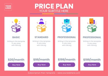 Free Pricing Table Templates to Download
