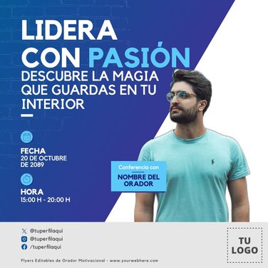 Flyers de Charlas Motivadoras para editar