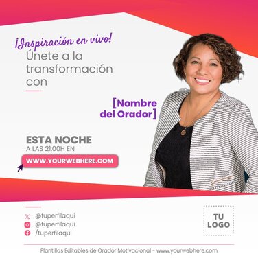 Flyers de Charlas Motivadoras para editar
