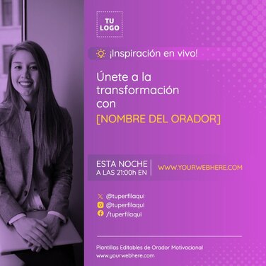 Flyers de Charlas Motivadoras para editar