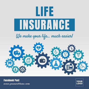 Create a life insurance banner for free
