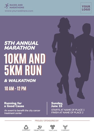 Running Race Flyer Designs