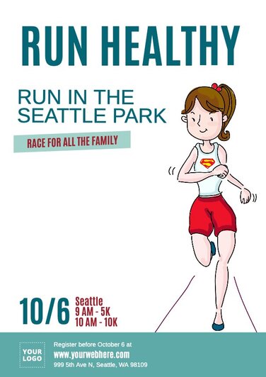 Running Race Flyer Designs