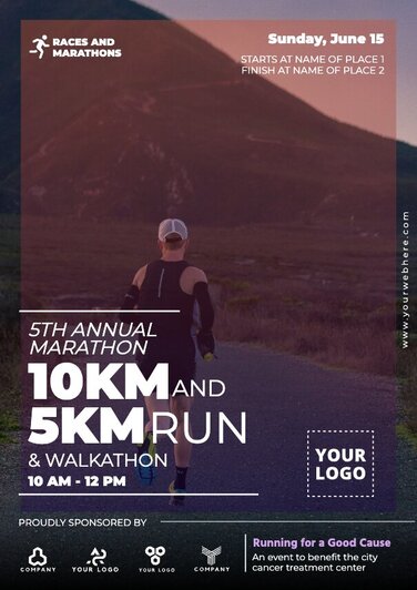 Running Race Flyer Designs