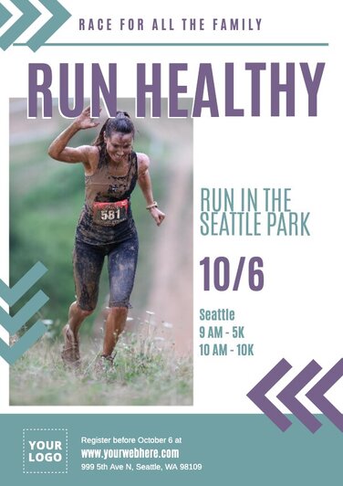 Running Race Flyer Designs