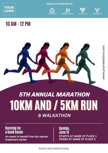 Running Race Flyer Designs