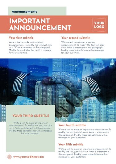 Design Creative Announcement Poster Templates