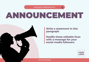 Design Creative Announcement Poster Templates