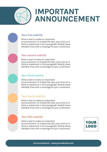 Design Creative Announcement Poster Templates