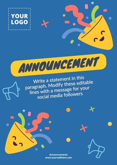 Design Creative Announcement Poster Templates