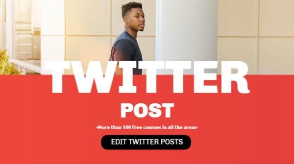 Templates for Twitter Images, Online Editor