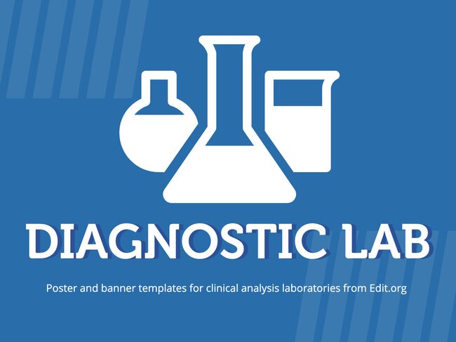 Editable Diagnostic Lab Poster Templates