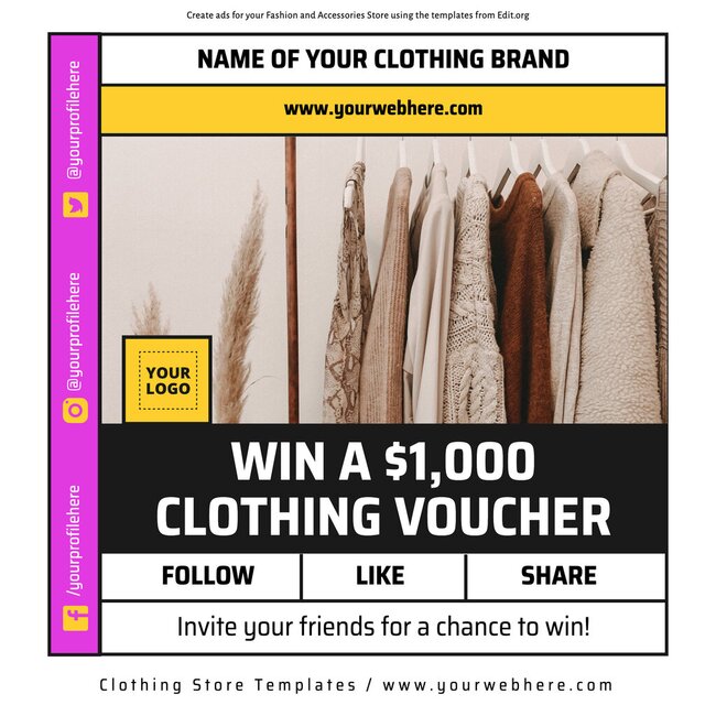 Fashion Store Marketing Templates