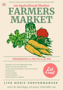Free Farmers' Market Poster Templates