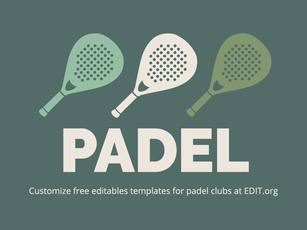 Padel Flyer Designs to Customize Online