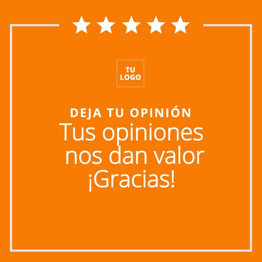 Diseños para pedir Reseñas a clientes editables
