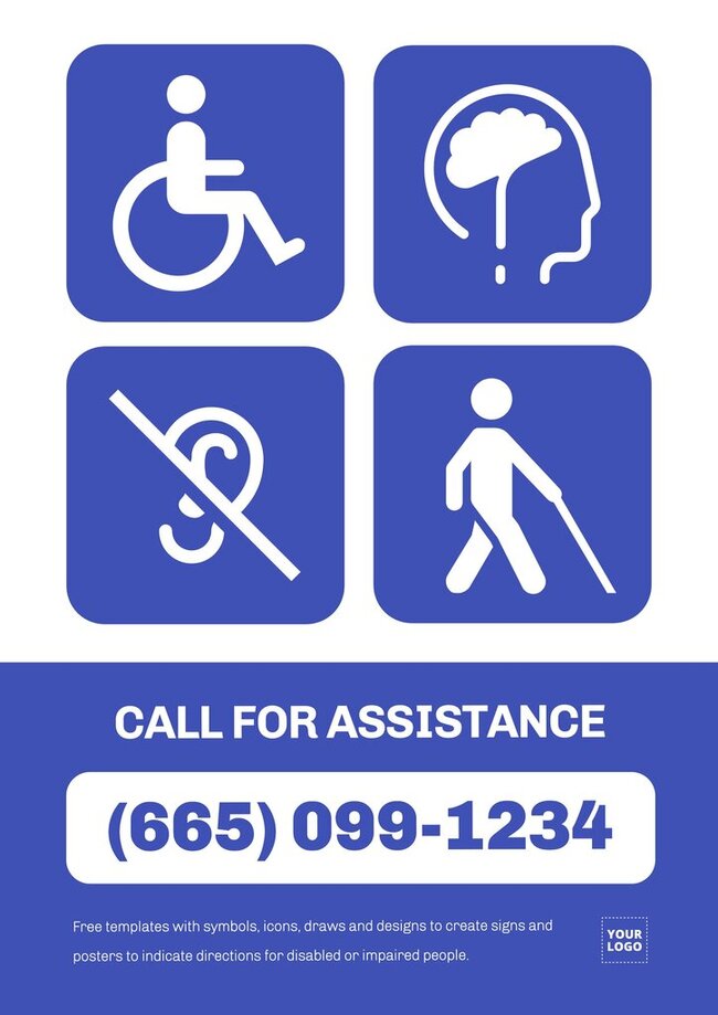 People with Disabilities Signage Posters