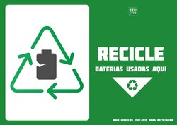Cartazes editáveis de Reduzir, Reutilizar e Reciclar