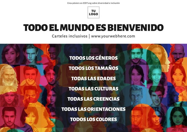 Carteles para la Educación Inclusiva en el Aula personalizables