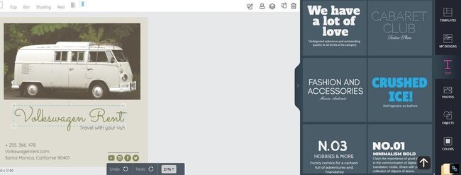 Nova ferramenta: combinações de fontes
