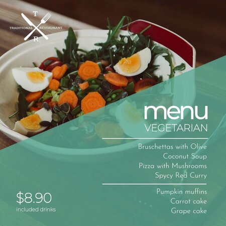 Create restaurant menus online and free