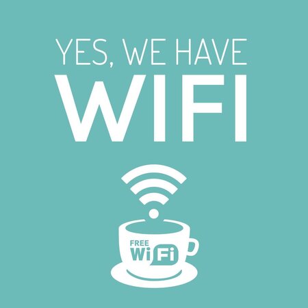 Free WiFi posters for printing