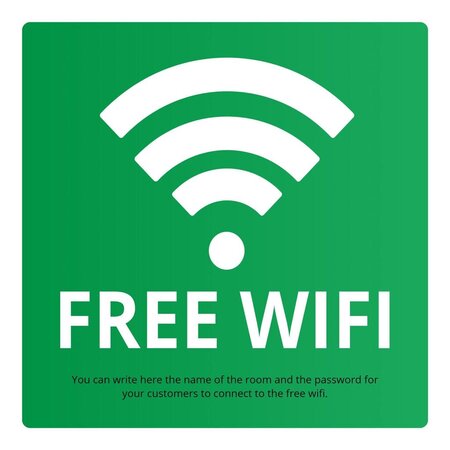 Free WiFi posters for printing