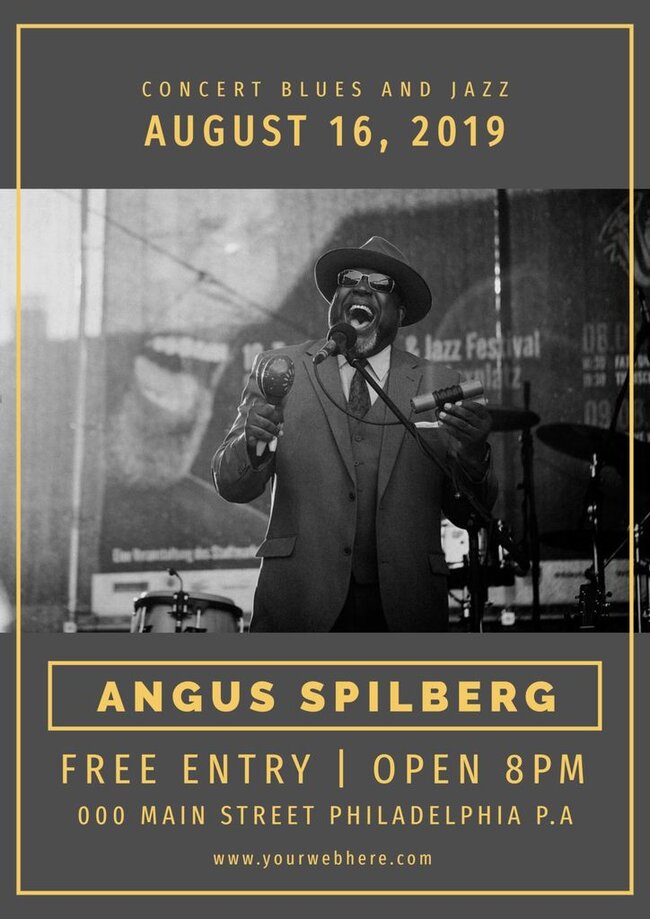 Music concert poster templates