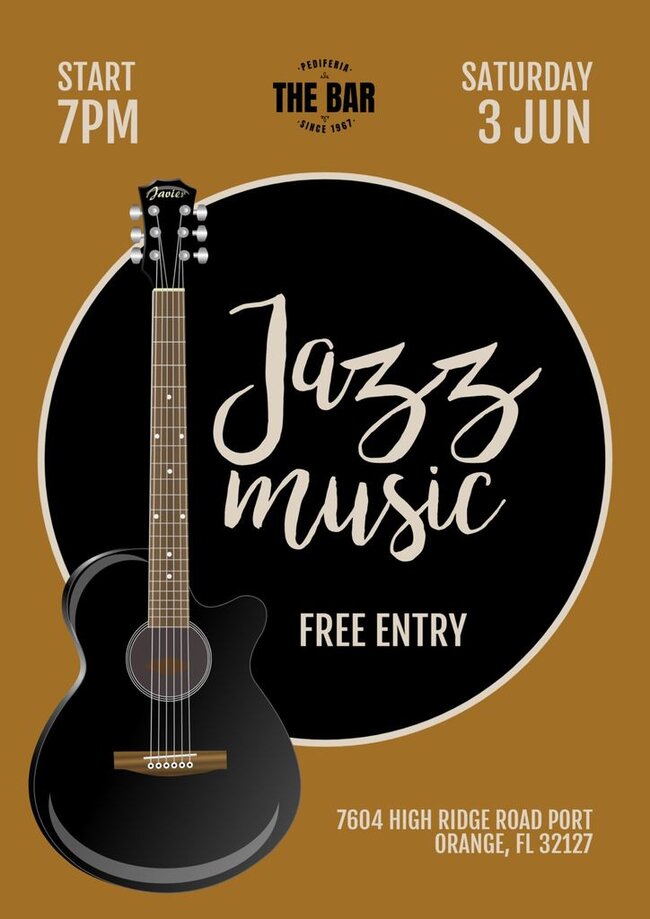 Music concert poster templates