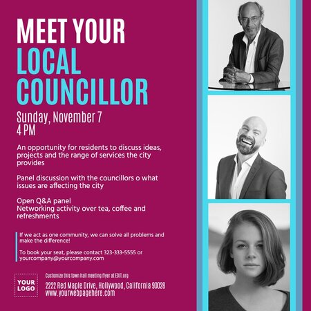 Create Town Hall Designs for Free