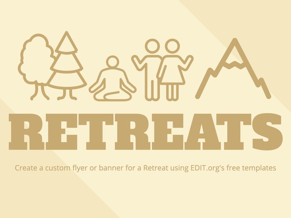 Retreat Flyer Designs to Customize Online