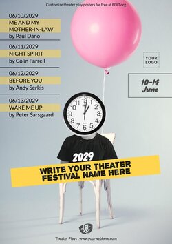 Make a custom Theater Play poster online