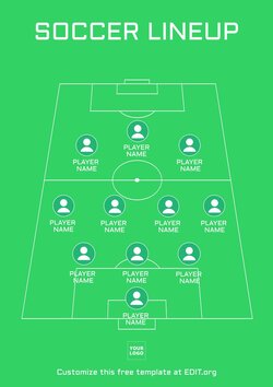 Customize team lineup templates to print