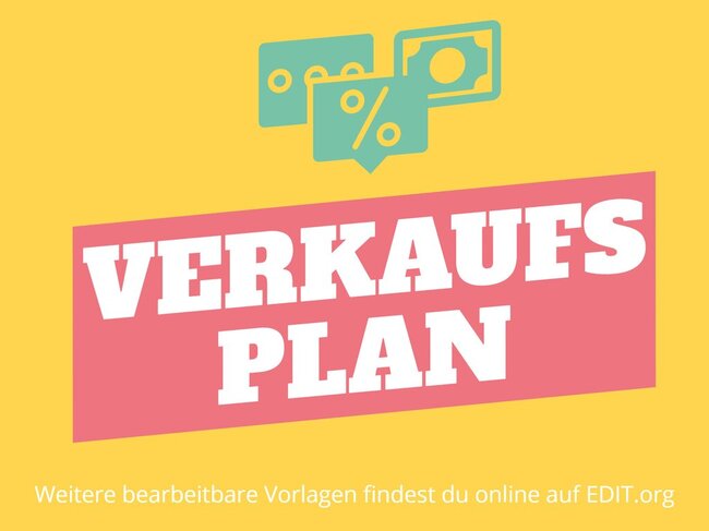 Erstelle einen strategischen Verkaufsplan mit bearbeitbaren ...