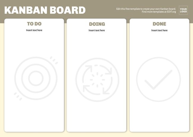 Create Printable Kanban Board Templates
