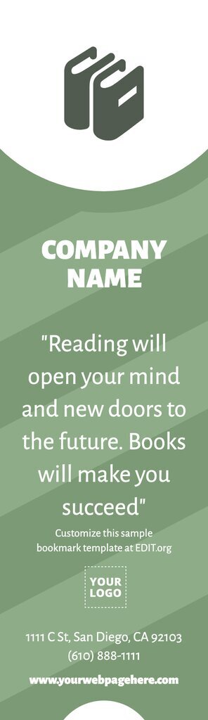 Free bookmark templates online