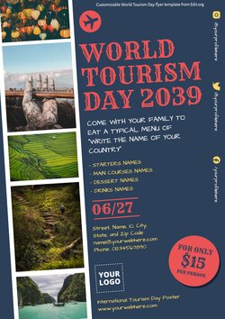 World Tourism Day Flyer Templates