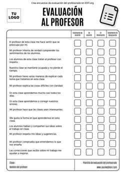 Plantillas para la Evaluación de la Práctica Docente