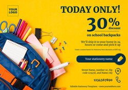 Free Stationery Store Banner Designs
