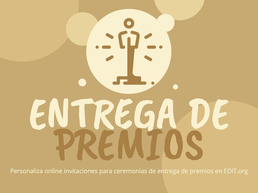 Plantillas de invitaciones para Entrega de Premios