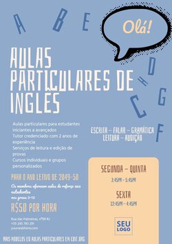 Modelos Para Cartazes De Aulas Particulares