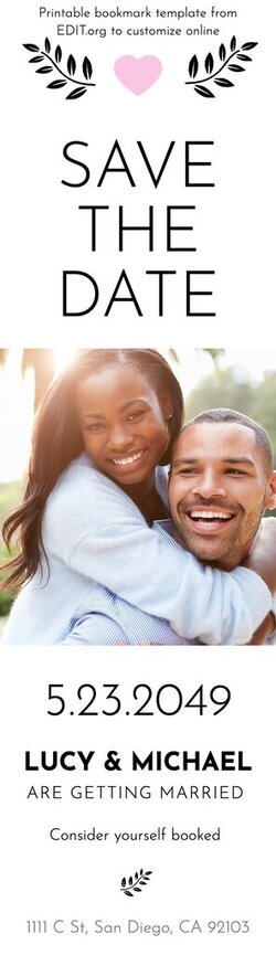 Free bookmark templates online