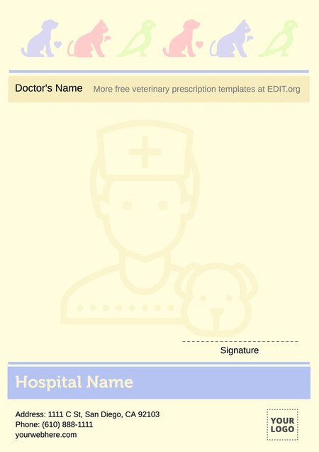 Customize a printable doctor prescription template