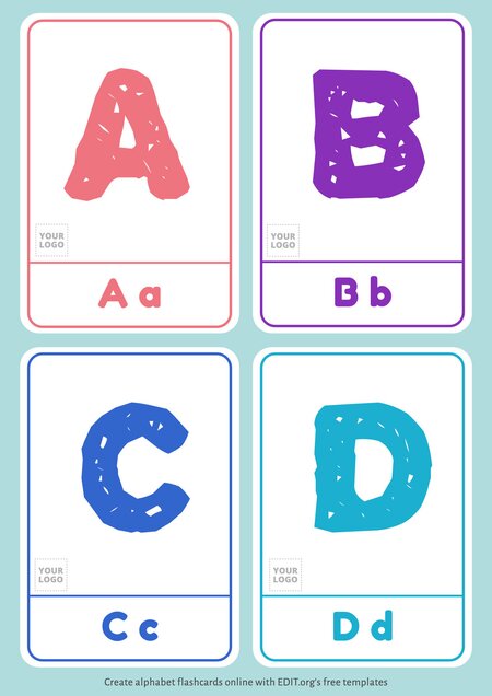 Editable Flashcard Templates for School