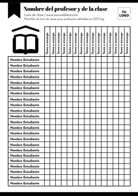 Diseña una Lista de Alumnos personalizada gratis